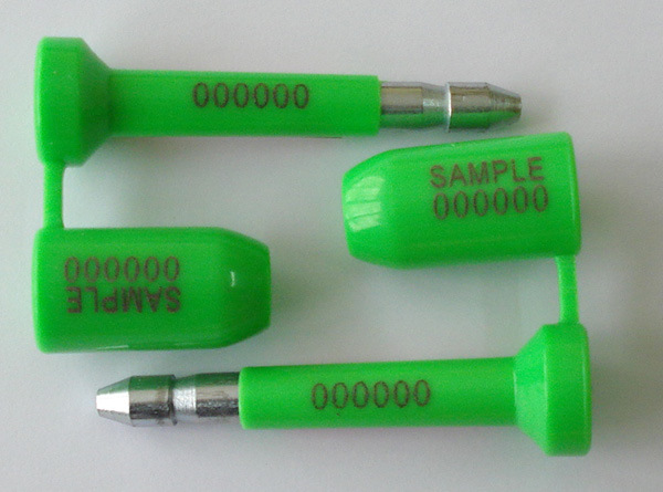 Green Steel Pin Railcar Sealing With Laser Printing For Truck Trailers ...